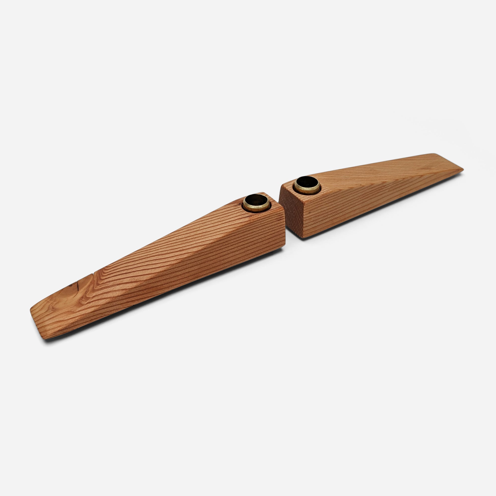 Sleek Wax Candle Holders | Handcrafted Wood Design - Formr